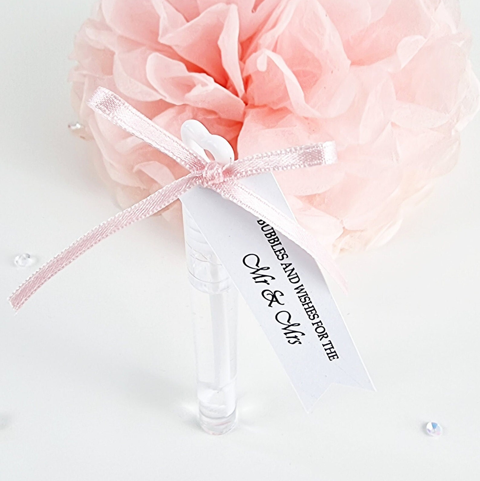 Wedding Bubble Wand Tags, Wedding Wands, Personalized Wedding Favors ...