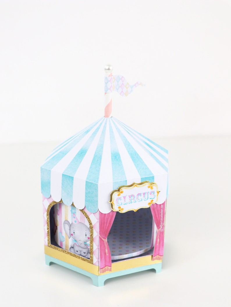 Spinning Pink Circus Centerpiece, Interactive Party Table Decoration ...