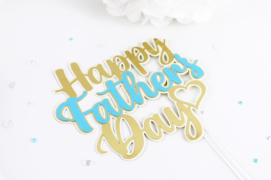 Father's Day Fathers Day Cake Topper Fathers Day Gift - Etsy