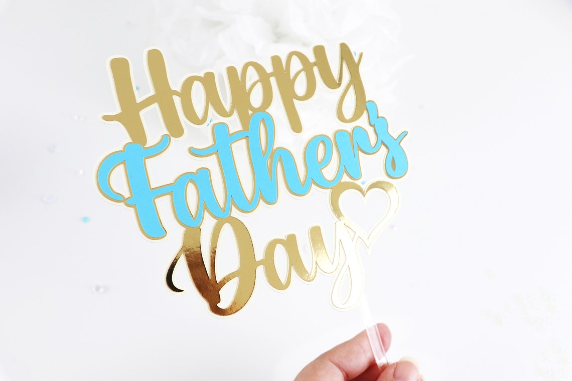 Father's Day Fathers Day Cake Topper Fathers Day Gift - Etsy
