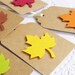 Autumn Leaf Tags, Fall in Love Bridal Shower, Autumn Decoration, Fall ...