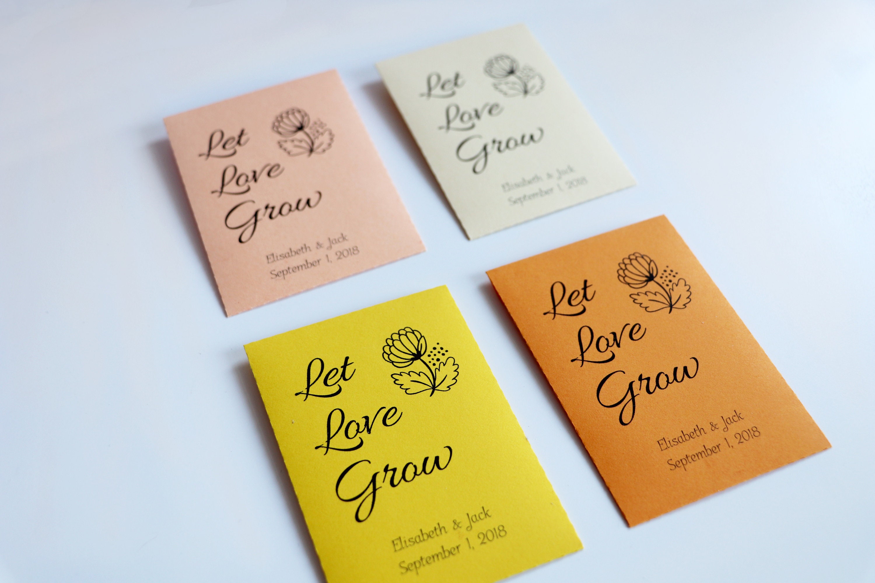 Custom Seed Packet Envelopes Wedding Favors Personalized - Etsy