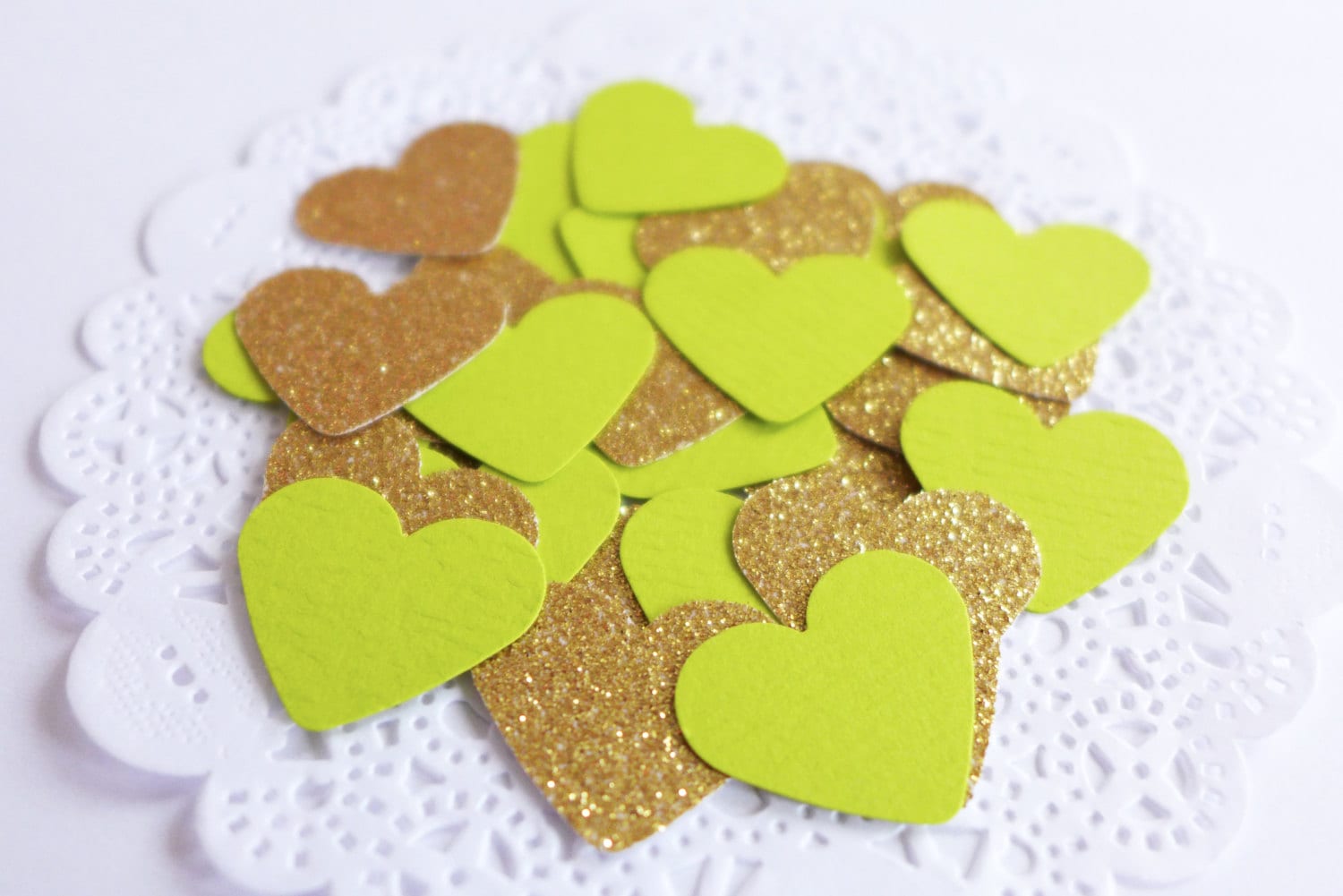 Lime Green and Gold Confetti Glitter Confetti Wedding - Etsy
