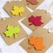 Autumn Leaf Tags, Fall in Love Bridal Shower, Autumn Decoration, Fall ...