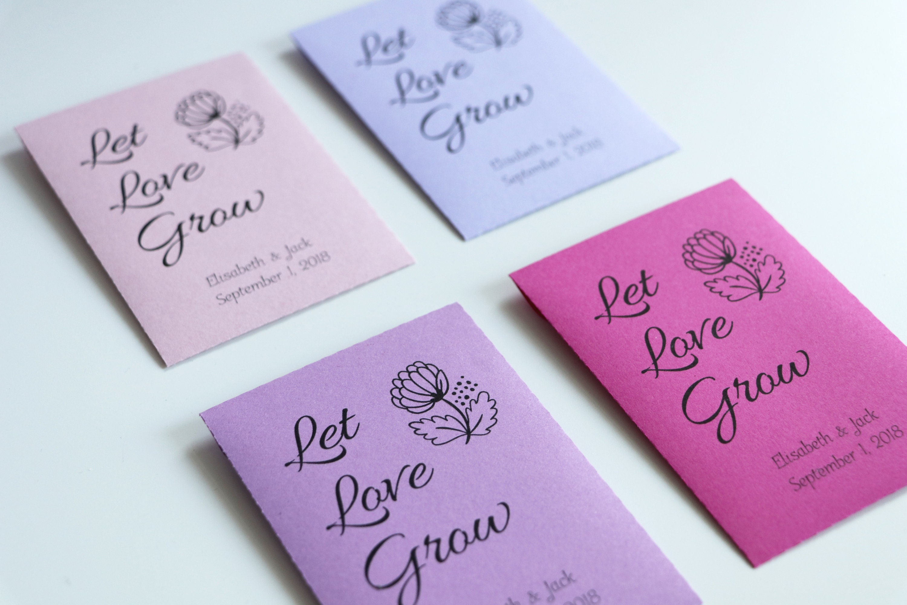 Custom Seed Packet Envelopes Wedding Favors Personalized - Etsy