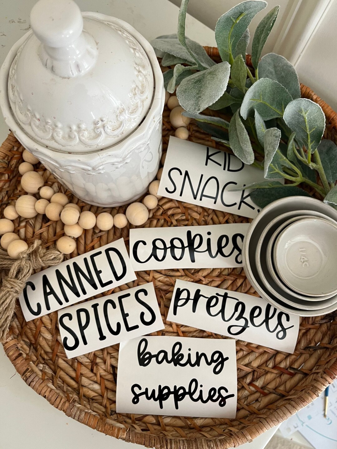 Custom Pantry Labels/canister Labels/kitchen Organization/jar Labels ...