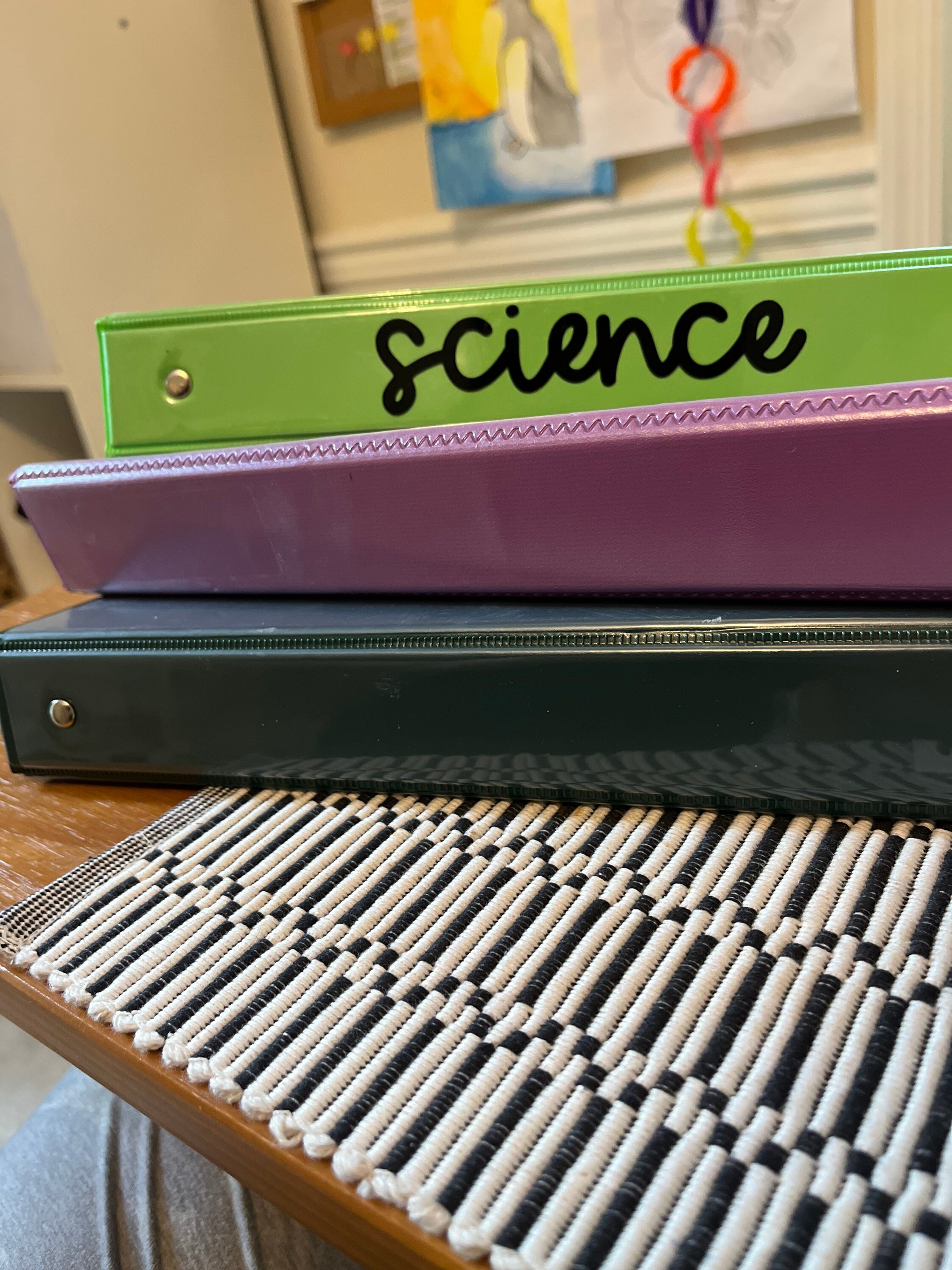 School Subject Labels Custom Notebook or Binder Decal Binder - Etsy