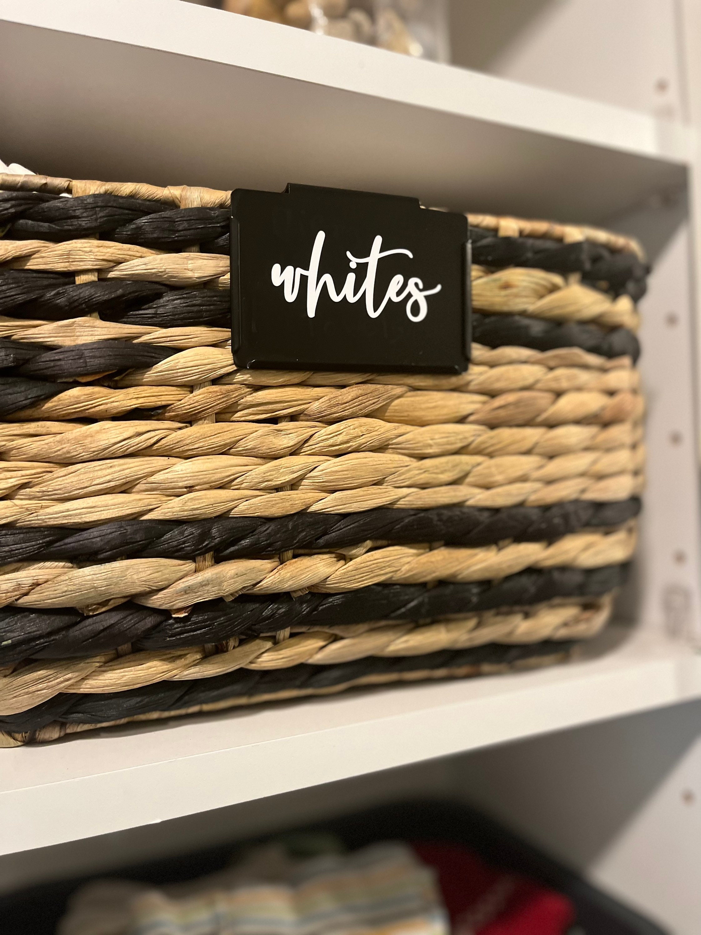 Basket Labels Bin Clip Labels Bin Clips Basket Bin Clips - Etsy