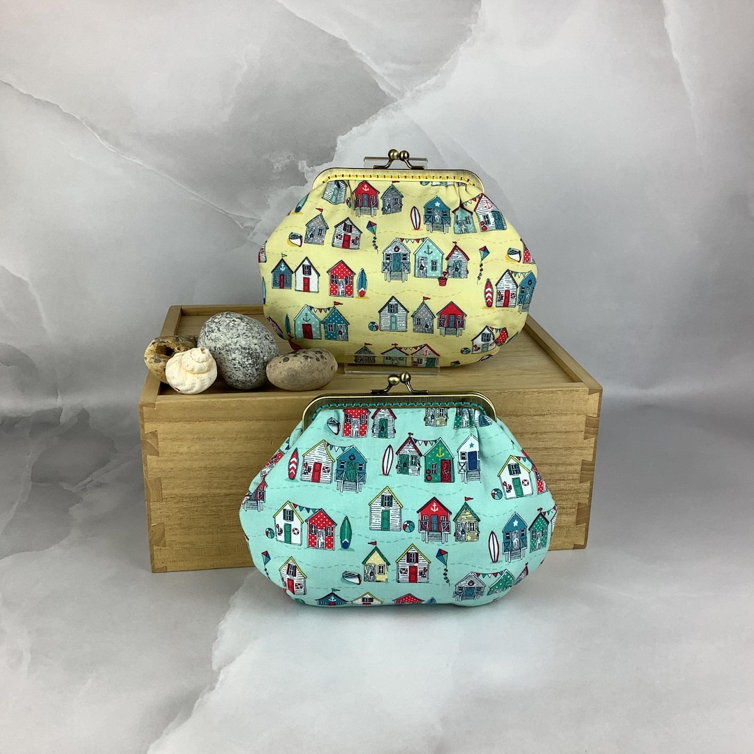 Handmade Beach Huts Small Clutch Bag, 2 Options and Optional Chains - Etsy