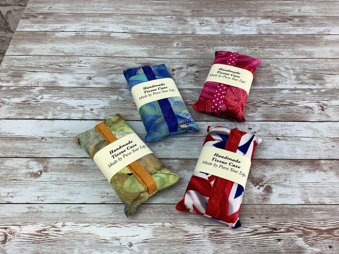 Dragonfly, Urchin Shells or Union Jack Flag Tissue Case, Pocket Pack, 4 ...