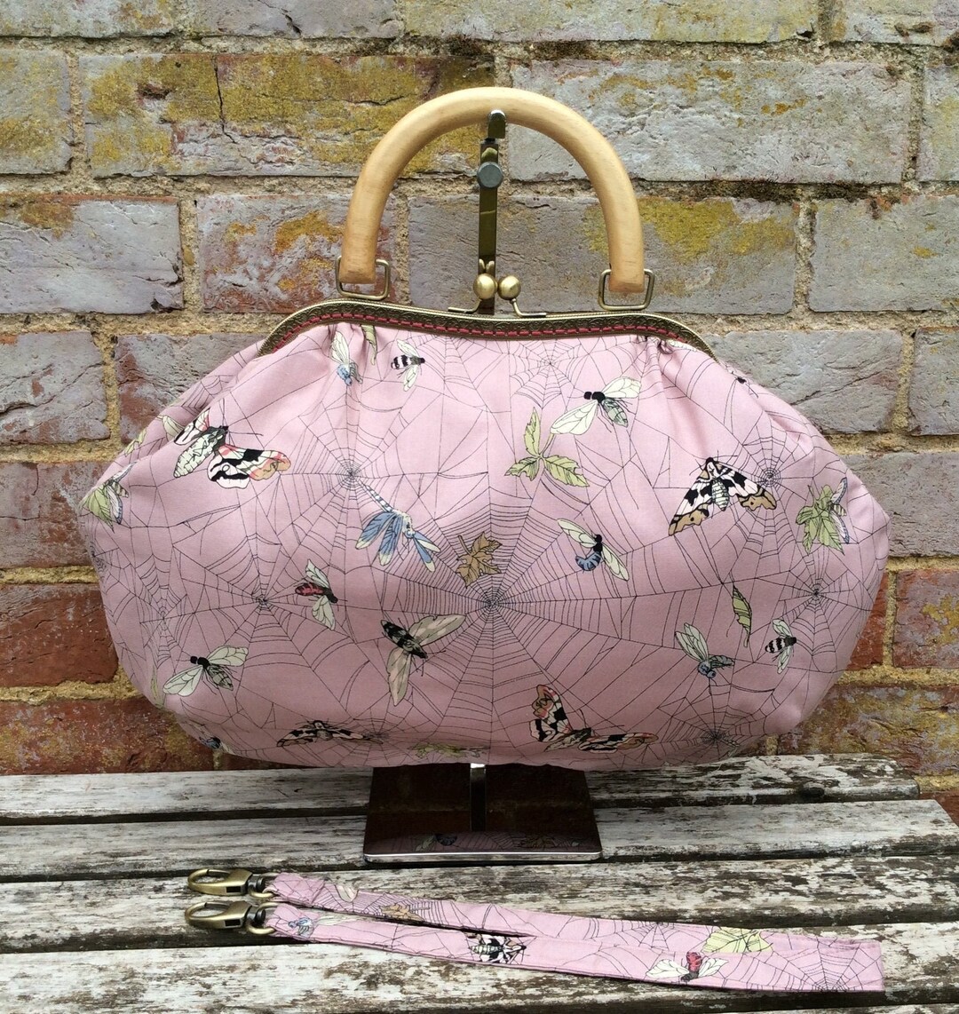 Spiders Web Large Frame Handbag Gothic Purse Moths Web - Etsy