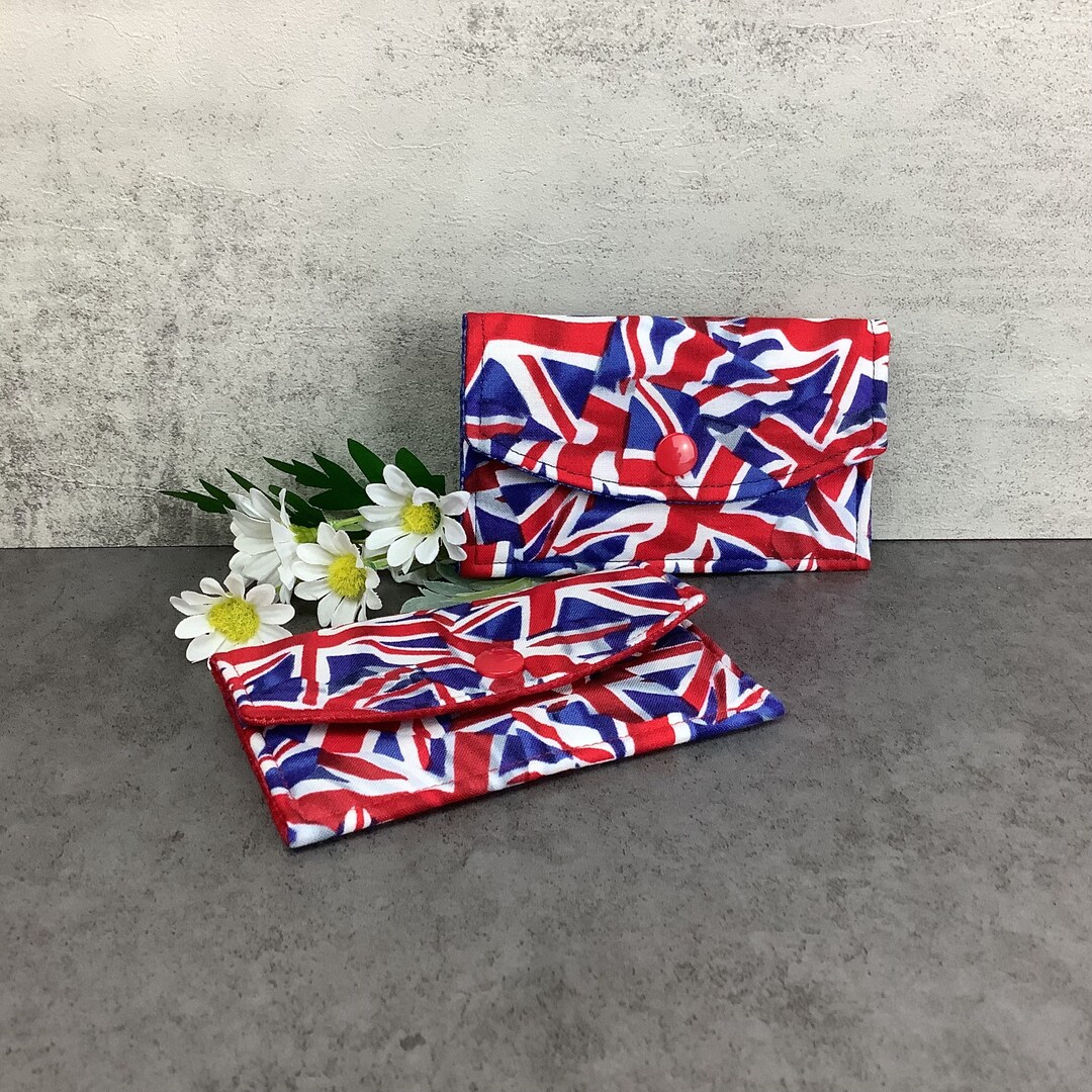 Union Jack Card Case, Flag Business Card Wallet, Travel Pass Holder ...