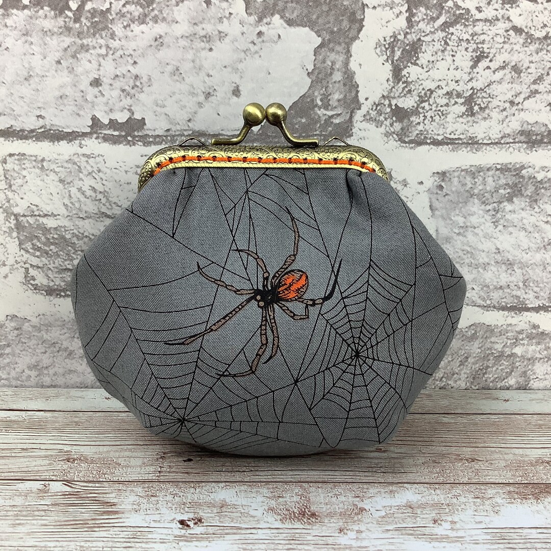 Spiders Web Frame Coin Purse Gothic Fabric Coin Purse - Etsy