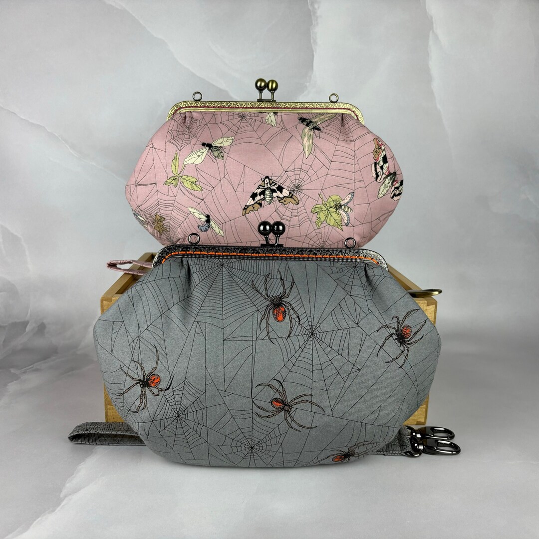 Spiders Web Medium Clutch Bag, 2 Colour Options, Detachable Strap ...