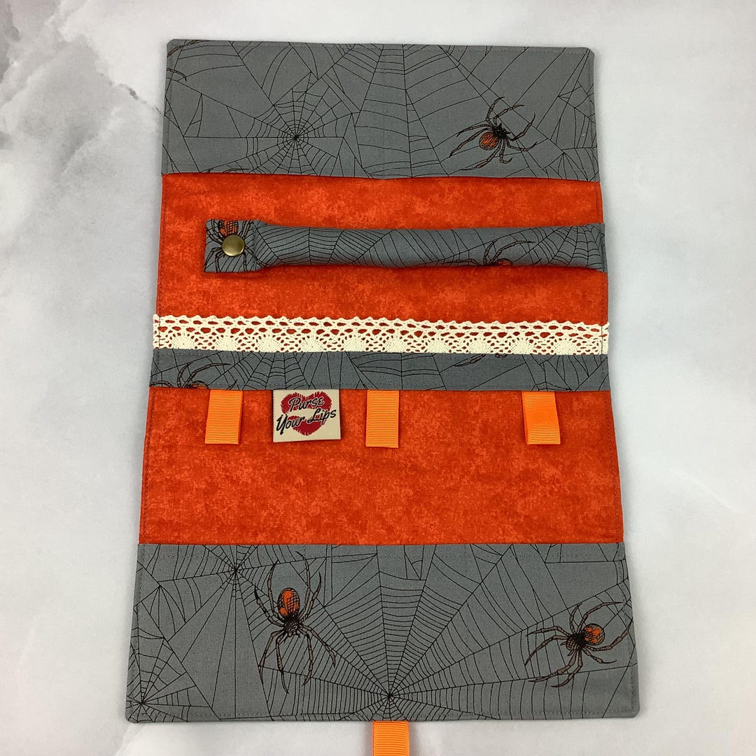 Spiders Web Jewellery Roll, Gothic Jewelry Storage, Handmade - Etsy