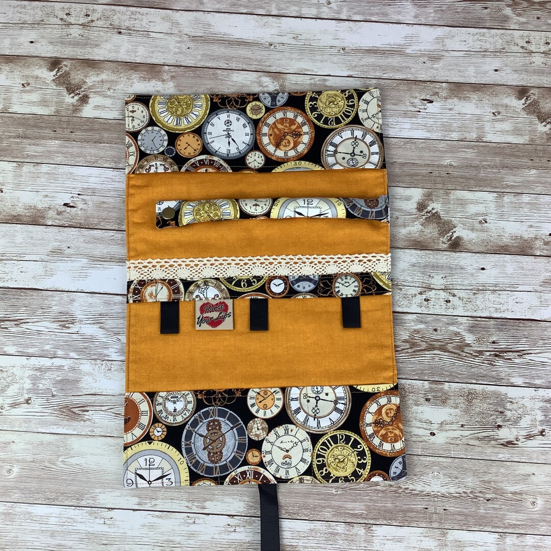 Steampunk Jewellery Roll, Clocks Jewelry Wrap, Handmade - Etsy