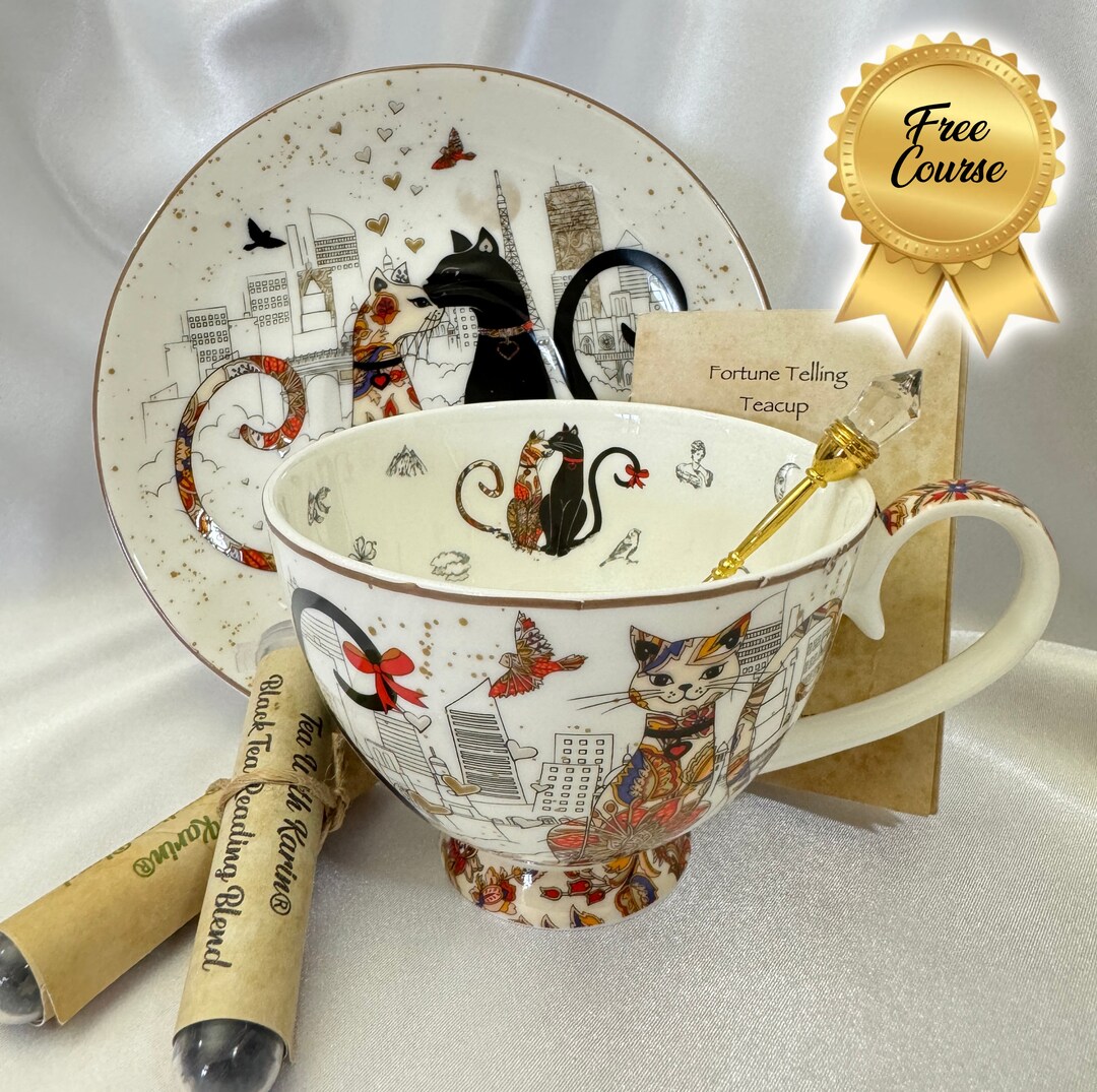 Calico Cat Fortune Telling Teacup. High Quality. Divination Tea Cup and ...