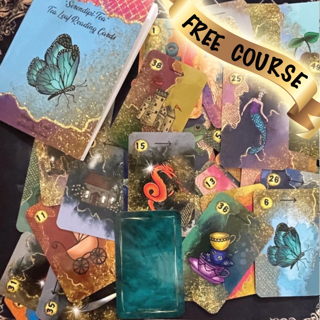 Oracle Card Deck. Serendipi-tea. Tea Leaf Reading. FREE - Etsy