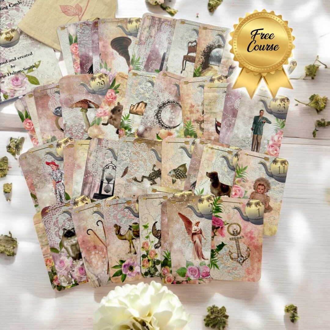 Tea Leaf Reading Cards: Royal-tea Oracle Deck + FREE Course - Etsy