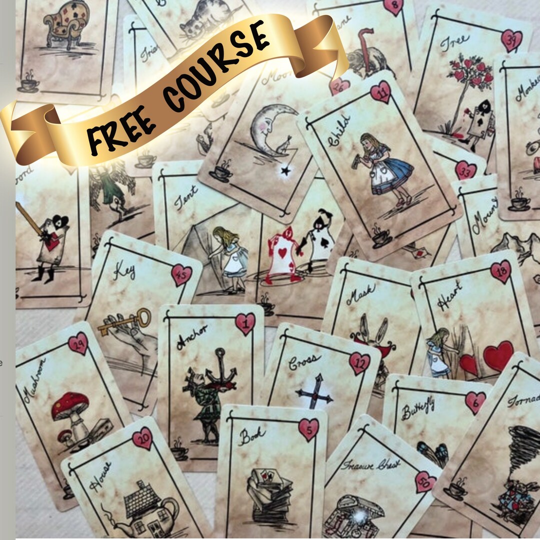 Oracle Card Deck. Alice in Wonderland. Tea Leaf Reading. FREE Course ...