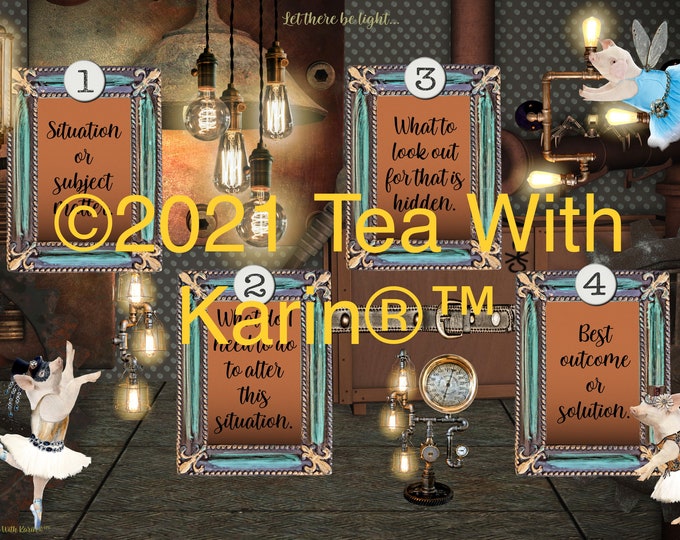 Tea Leaf Reading Cards by Tea With Karin by TeaWithKarin on Etsy