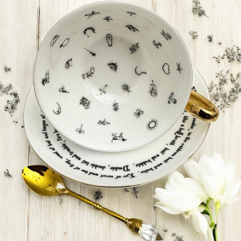 Witches Brew Tea Leaf Reading Teacup Set – Free Online Course - Etsy