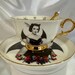 Bat Lady 5 Teacup and Saucer Set. Learn Tea Leaf Reading the Easy Way ...