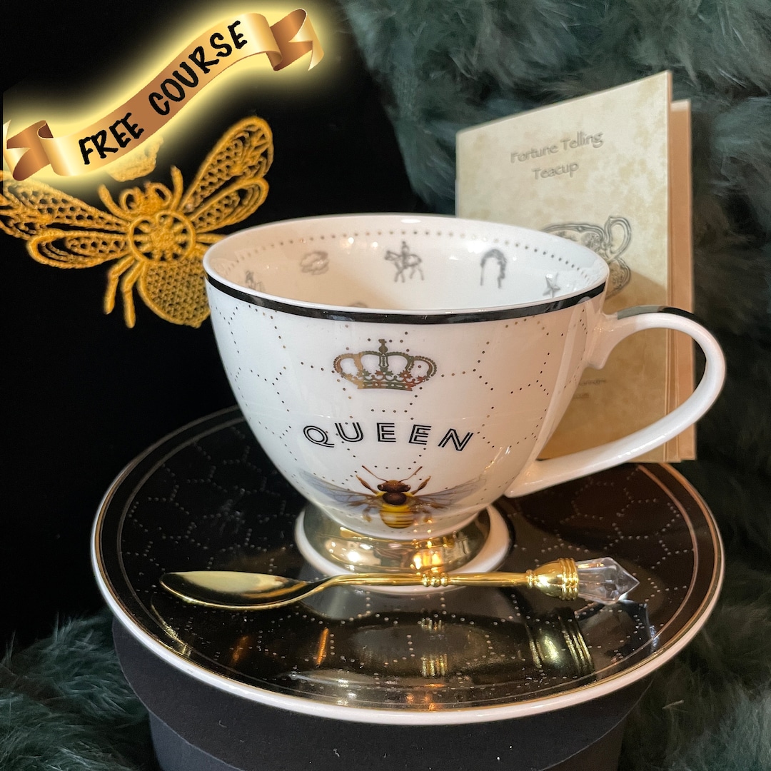 Queen Bee Tea Cup and Saucer Set Gift Fortune Telling Teacup - Etsy