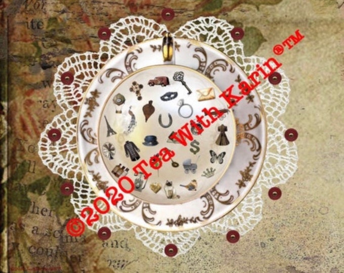 Tea Leaf Reading Cards by Tea With Karin by TeaWithKarin on Etsy