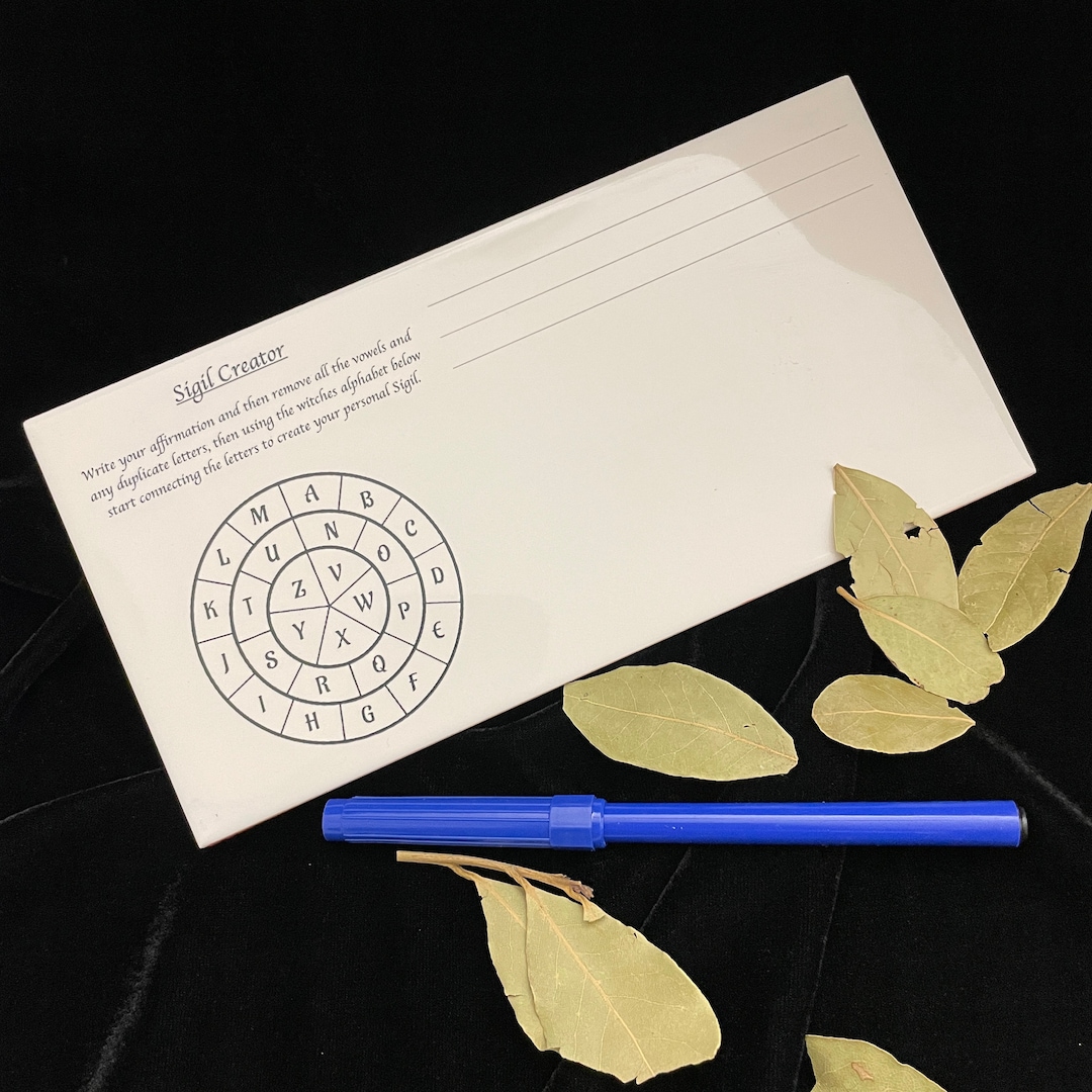 Sigil Maker Witchy Decor Gift Witchcraft Manifesting Binds Oddities ...