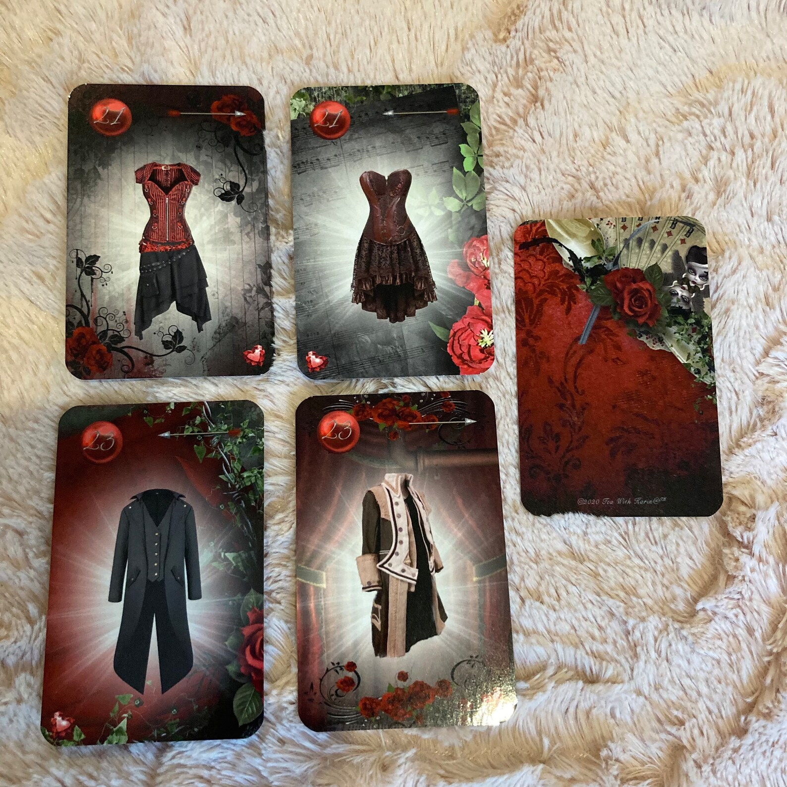 Oracle Card Deck. Red & Black Deck. Tea Leaf Reading. FREE Course ...