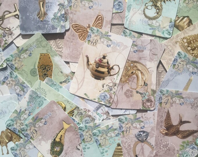 High Tea DECK - Bridge Size. Tea Leaf Reading Cards. Tea Leaf Fortune ...