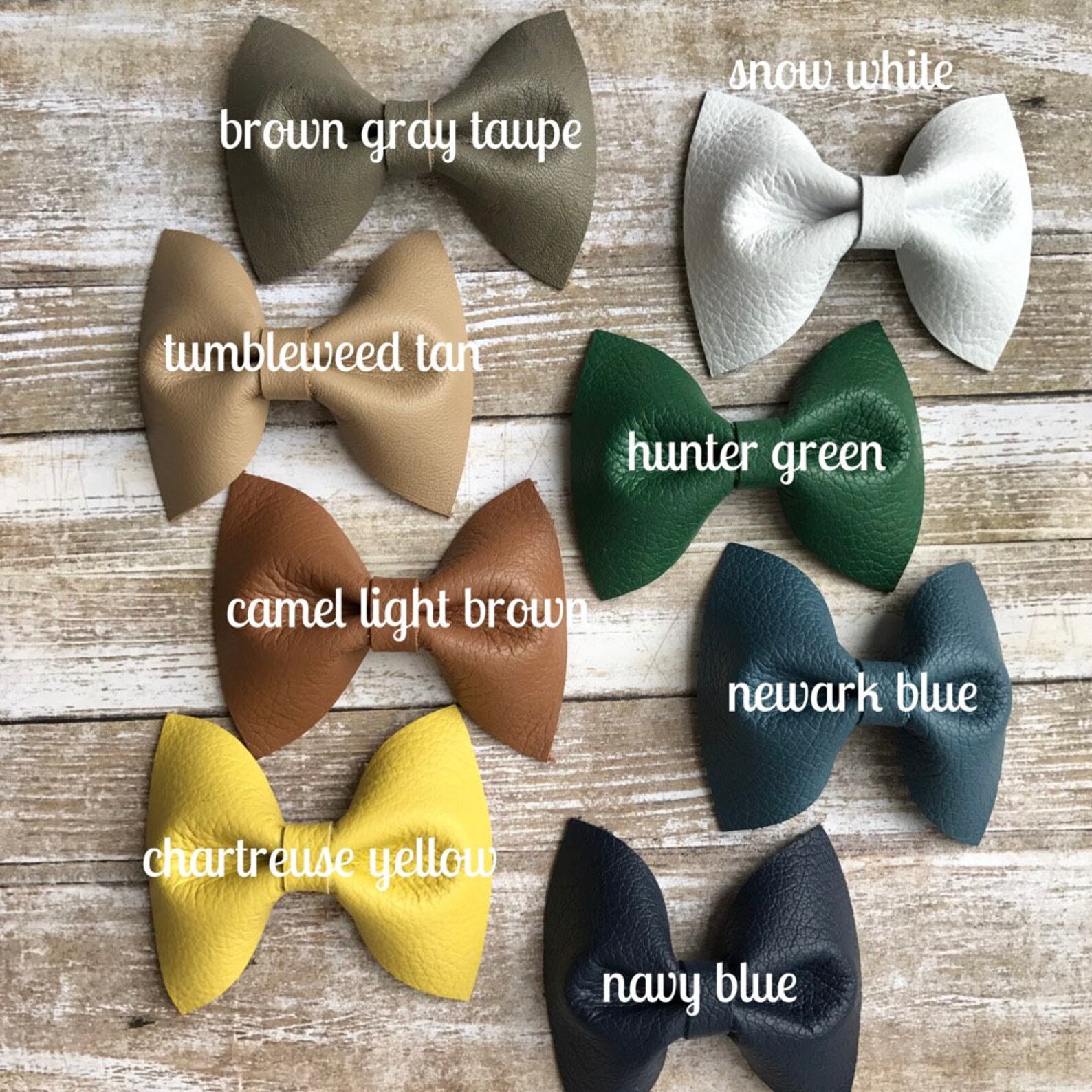 Small Classic Leather Bow Leather Bow Handmade Bow Baby | Etsy