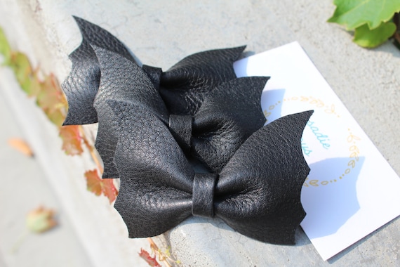 Bat Wing Bow Small & Large Sizes Halloween Bow Fall Bow - Etsy