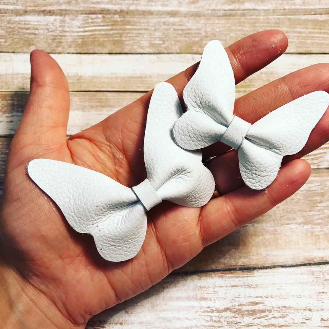 Butterfly Leather Bows, Butterfly Hair Bows, Baby Bows, Toddler Bows ...