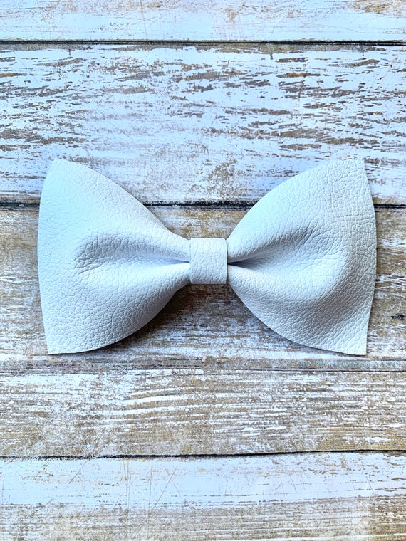 Extra Large Classic Leather Bow 4 Inches - Etsy
