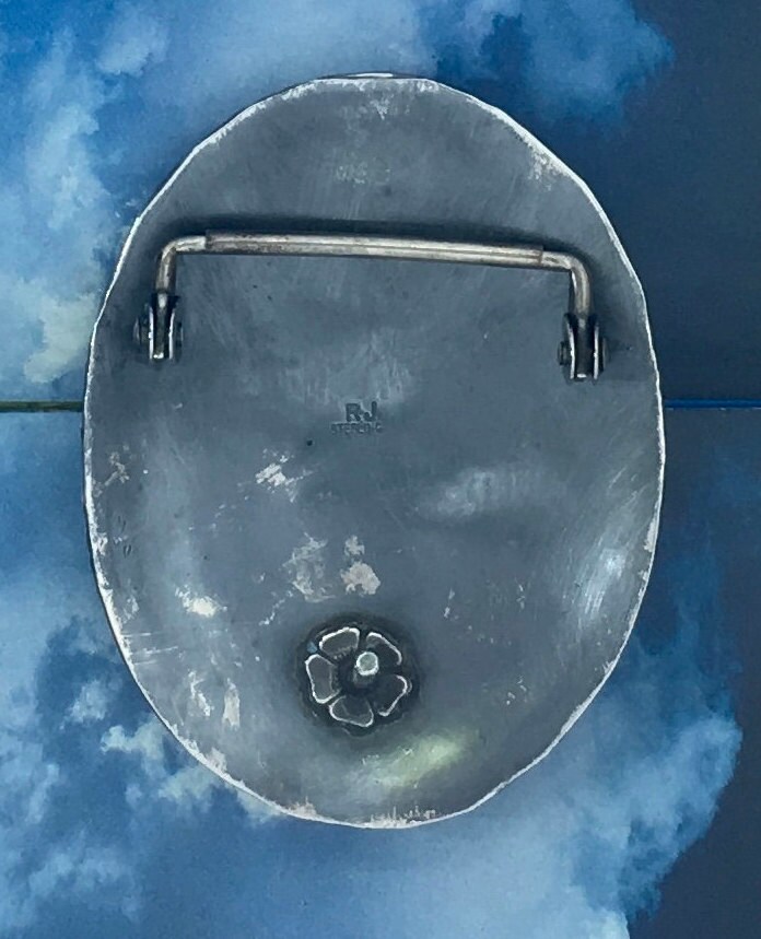 Vintage Native American Navajo Robert Johnson Sterling Squash Blossom ...