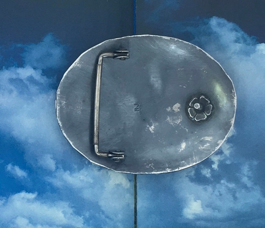 Vintage Native American Navajo Robert Johnson Sterling Squash Blossom ...