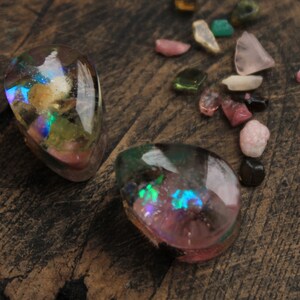 Watermelon Tourmaline Plugs Teardrop Tourmaline Plugs Drop Shaped Plugs ...