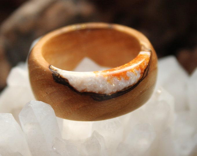 Promise Ring Wedding Ring for Bride Engagement Ring for Girlfriend Wood ...