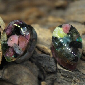 Watermelon Tourmaline Plugs Teardrop Tourmaline Plugs Drop Shaped Plugs ...