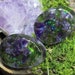 Teardrop Amethyst Plugs Drop Shaped Plug Double Flare Moss - Etsy