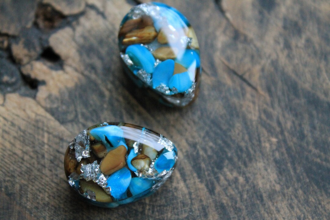 Teardrop Turquoise Plugs Drop Shaped Plug Brown Gauges Turquoise ...