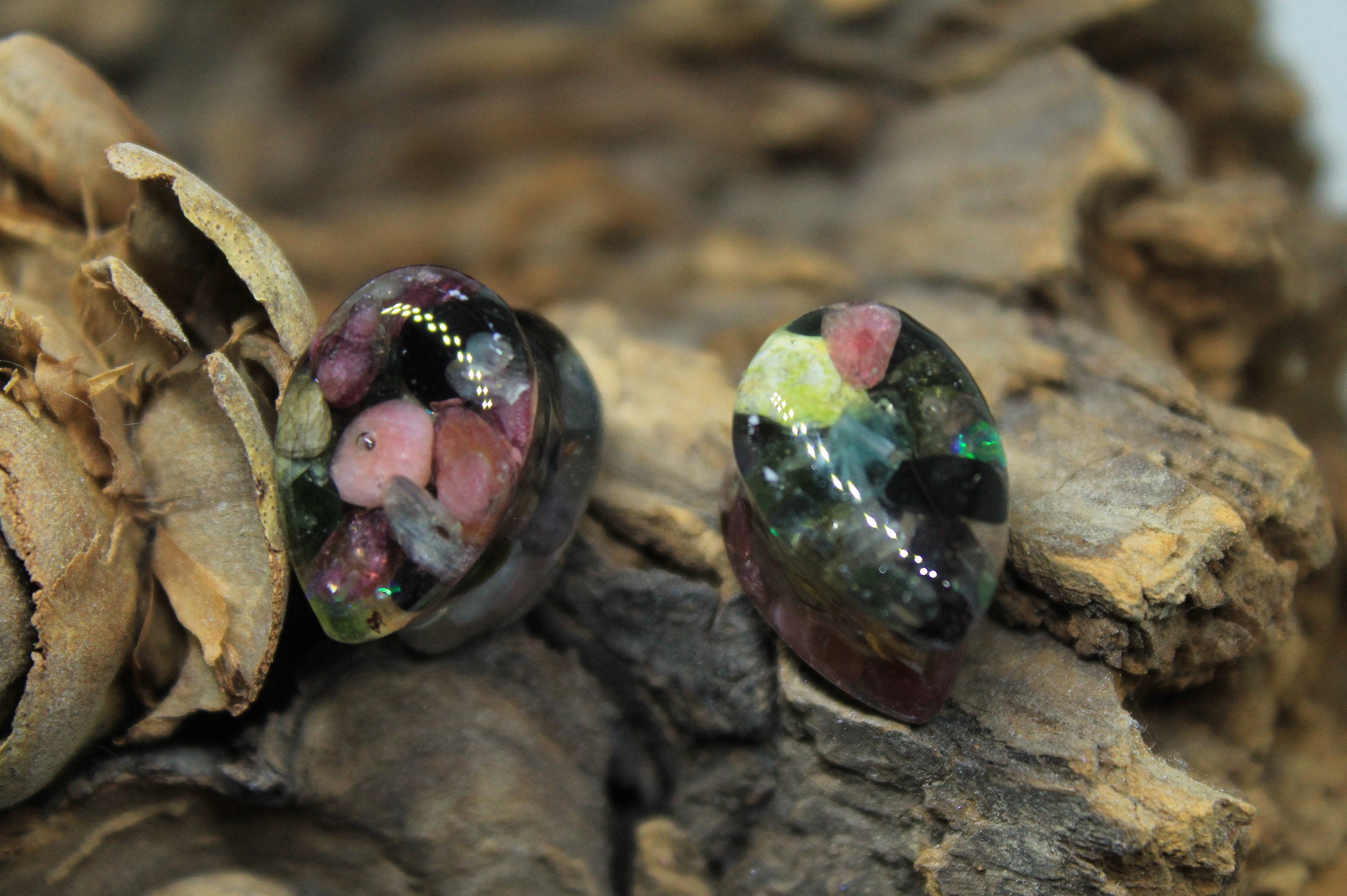 Watermelon Tourmaline Plugs Teardrop Tourmaline Plugs Drop | Etsy