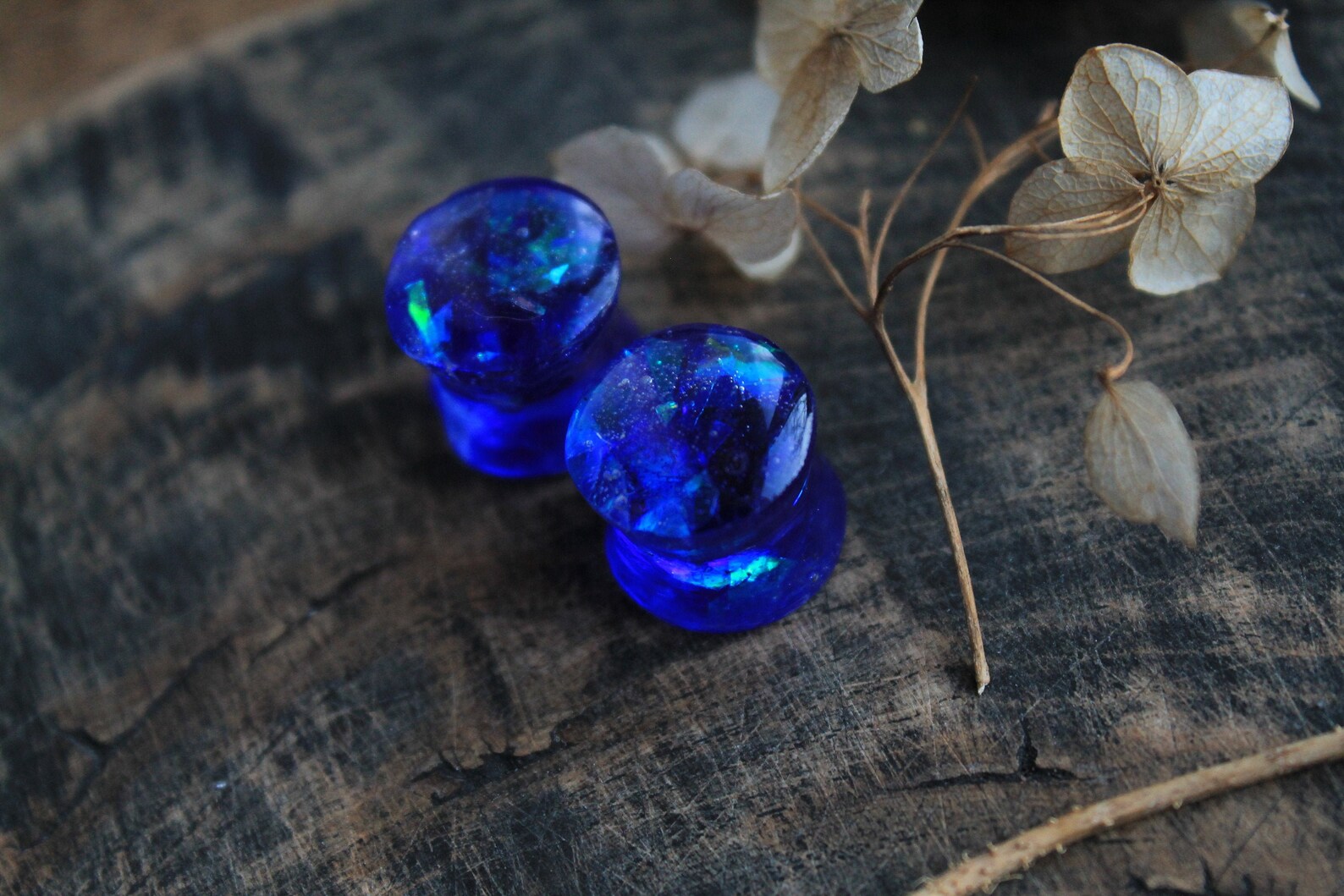 Blue Plugs 8g 6g 4g 2g 7/16 1/2 Dark Blue Plugs | Etsy