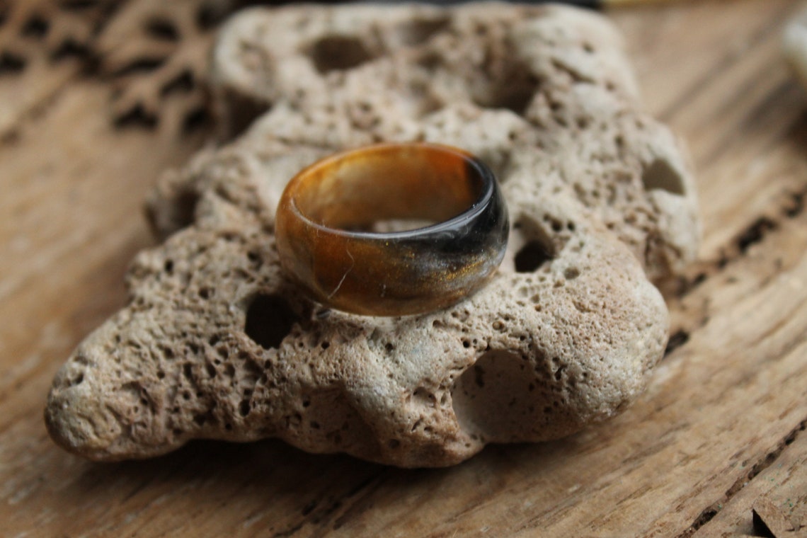 Space ring galaxy resin ring moon ring Celestial Ring nebula | Etsy