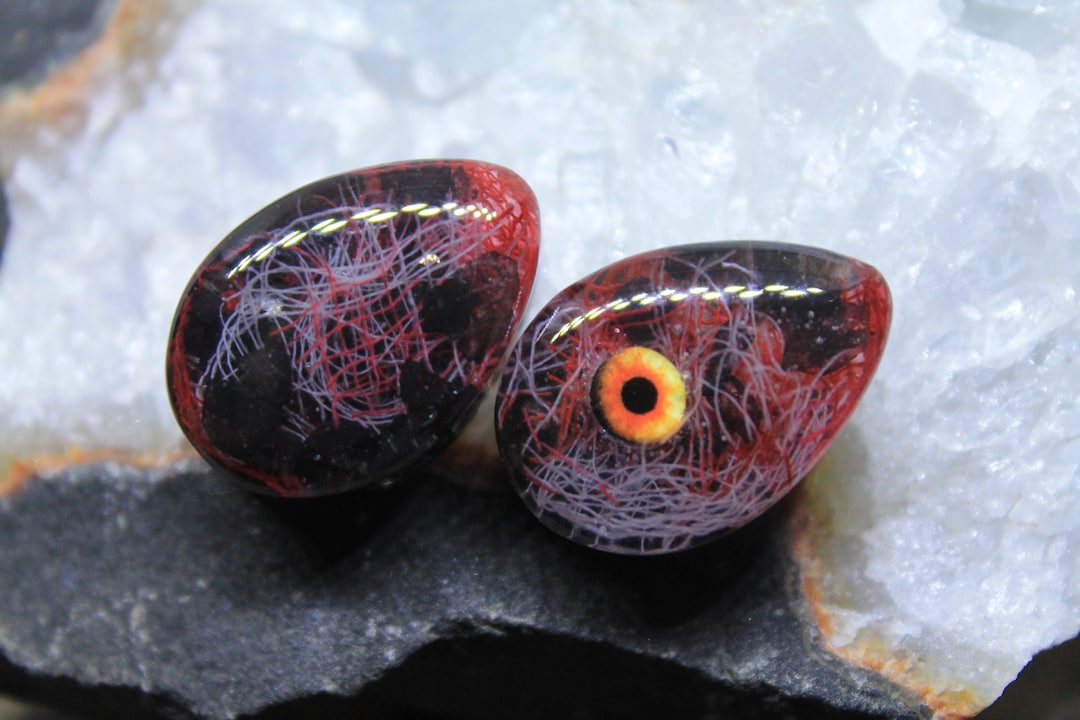 Bloody Ear Gauges Eyeball Plugs Eyeball Tunnel Horror Teardrop Plug ...