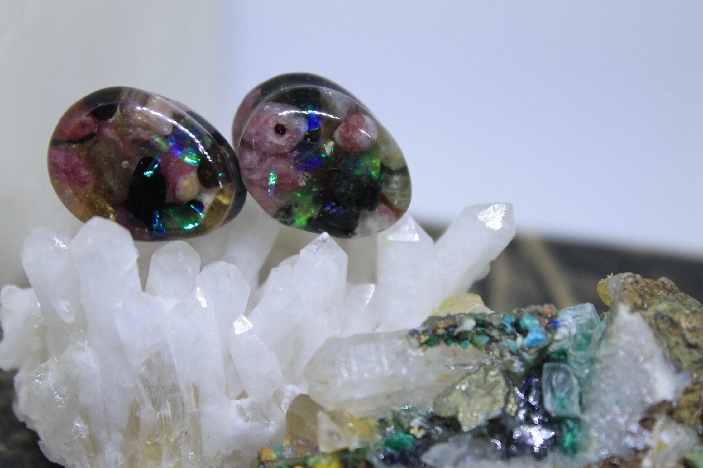 Watermelon Tourmaline Plugs Teardrop Tourmaline Plugs Drop | Etsy