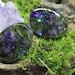 Teardrop Amethyst Plugs Drop Shaped Plug Double Flare Moss - Etsy