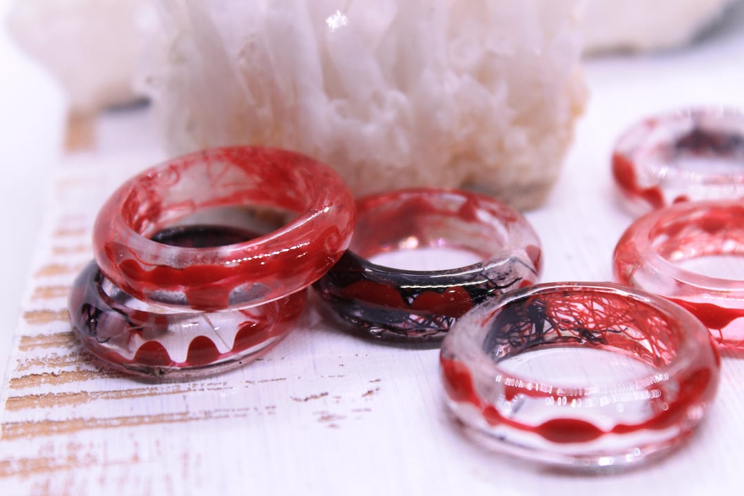 Blood Ring Drops of Blood Halloween Ring Gothic Bride Horror Blood ...